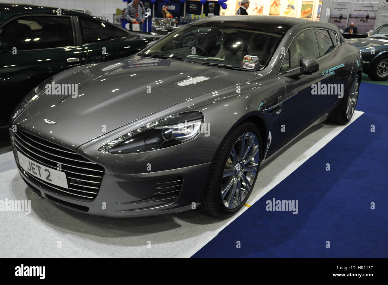 An Aston Martin Bertone Jet 2+2 on display at the London Classic Car ...
