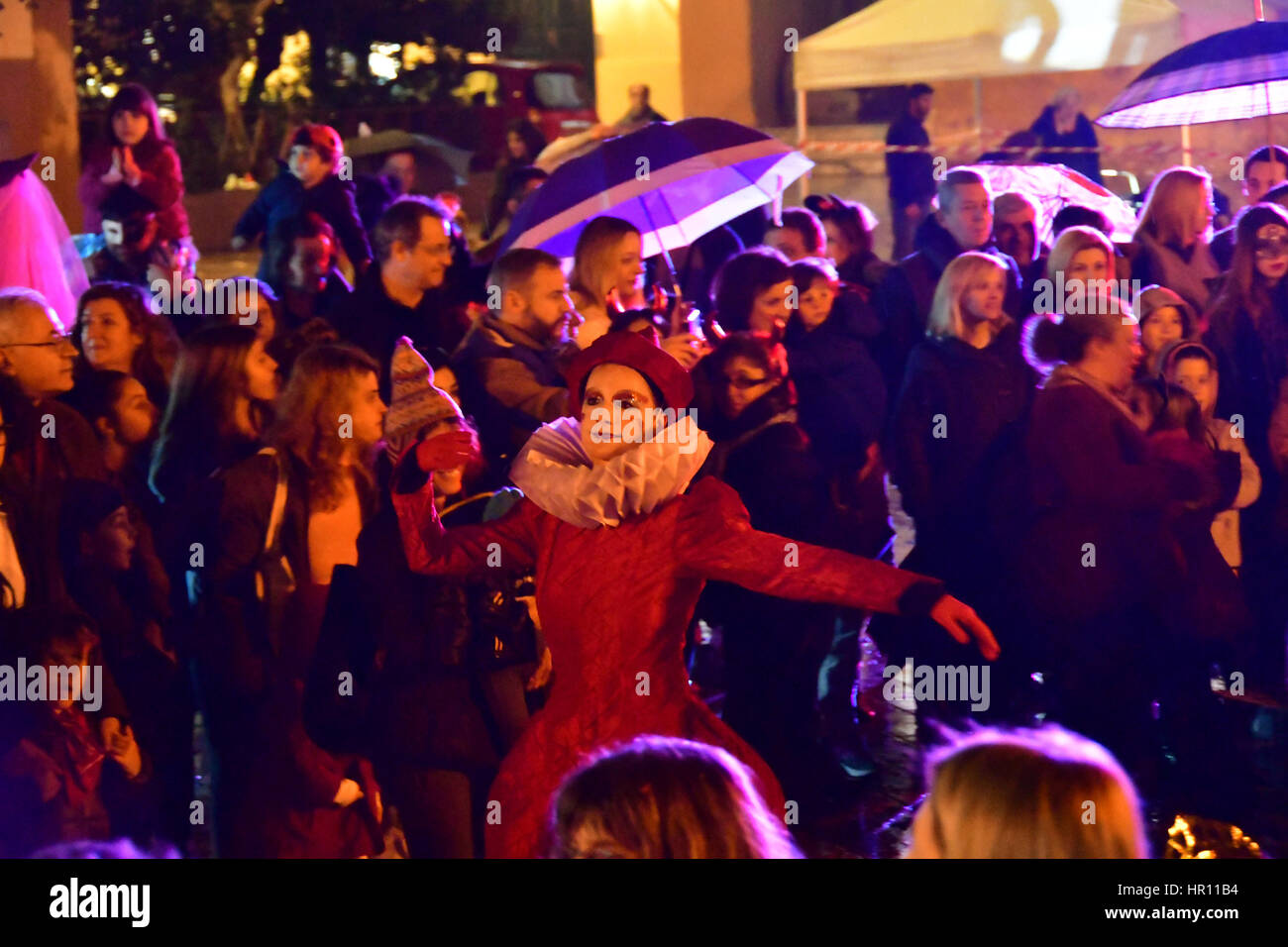 Nafplio. Greece, 26th February 2017. With their theatrical groups ...