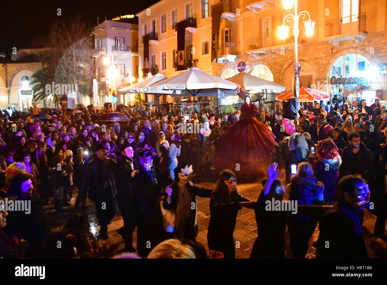 Nafplio. Greece, 26th February 2017. With their theatrical groups ...