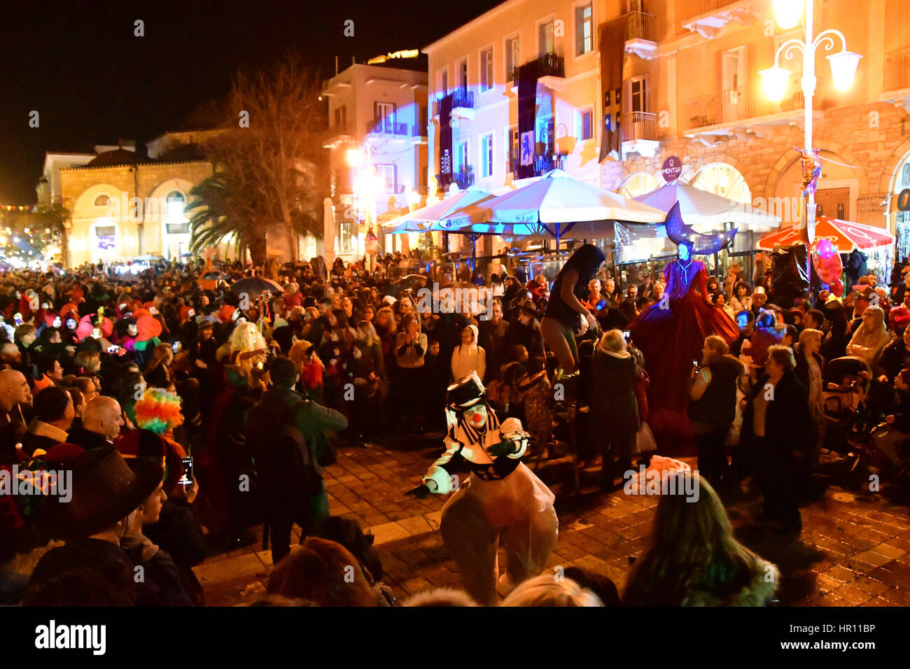 Nafplio. Greece, 26th February 2017. With their theatrical groups ...