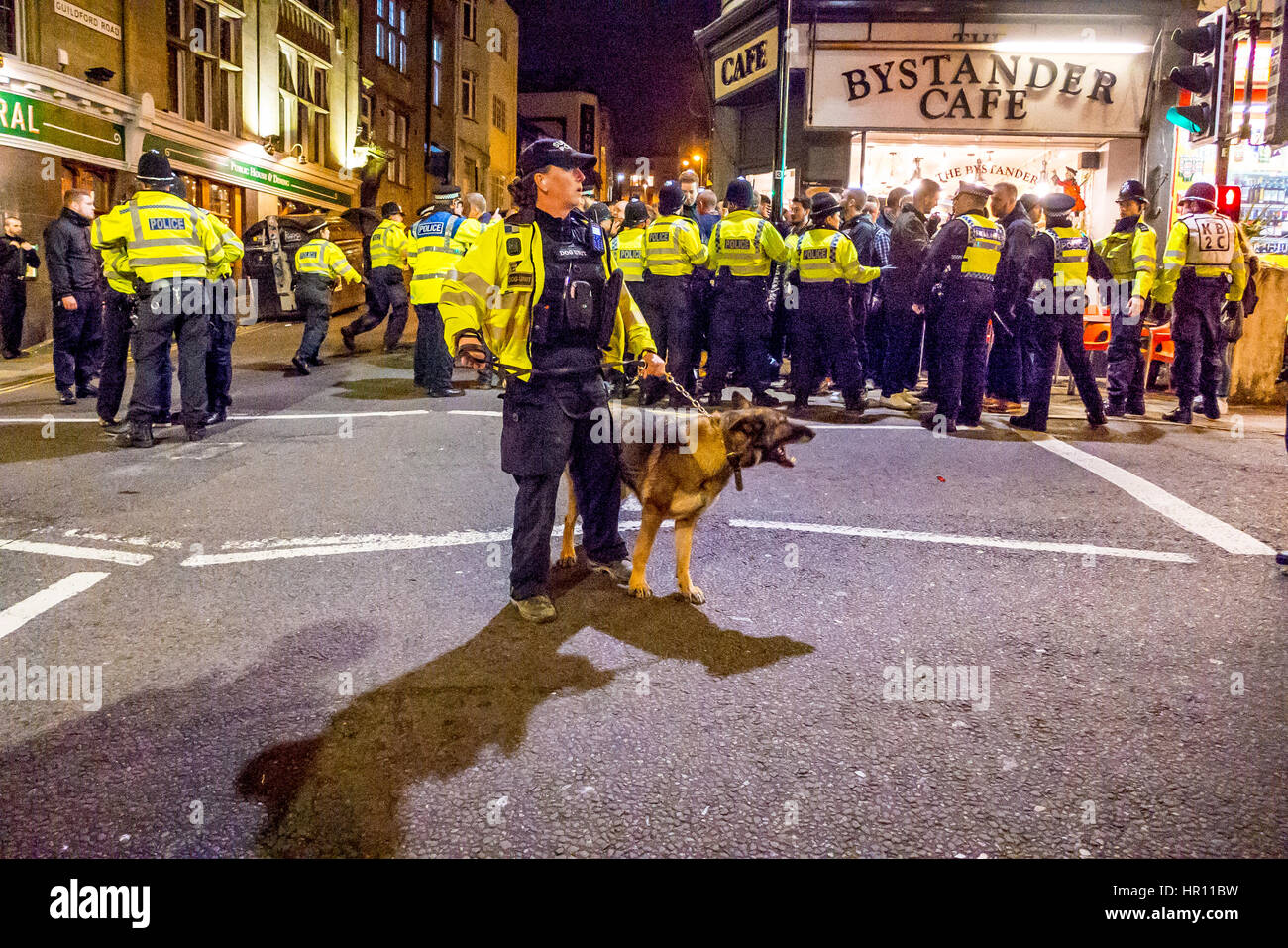 Football hooligans fighting uk hi-res stock photography and images - Alamy