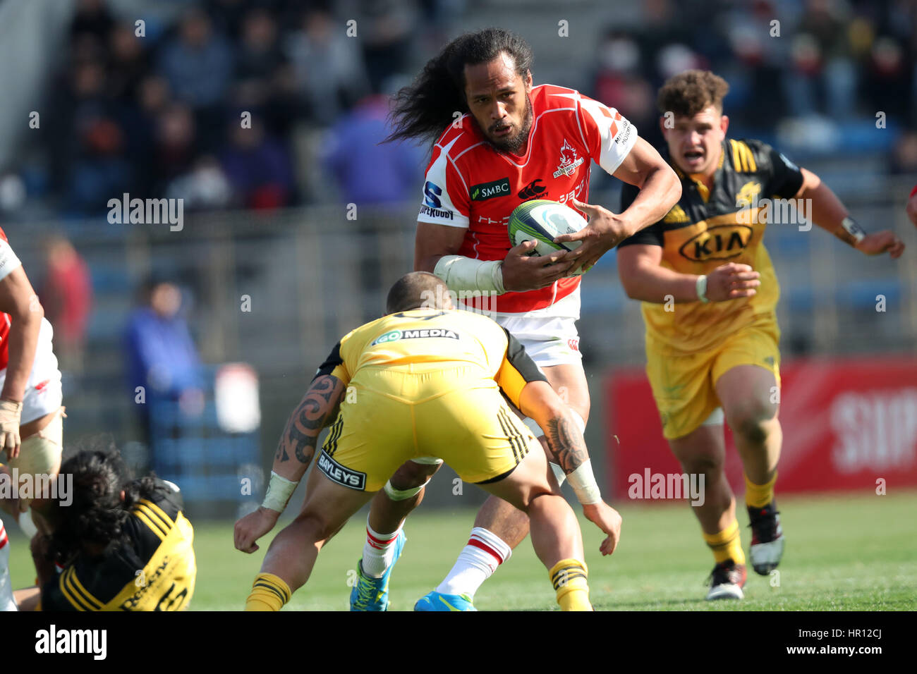 Tokyo, Japan. 25th Feb, 2017. Liaki Moli (Sunwolves) Rugby : Super ...
