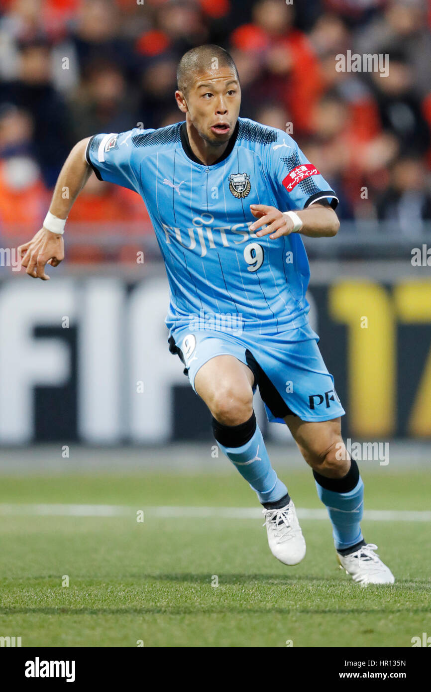 Saitama, Japan. 25th Feb, 2017. Takayuki Morimoto (Frontale) Football ...