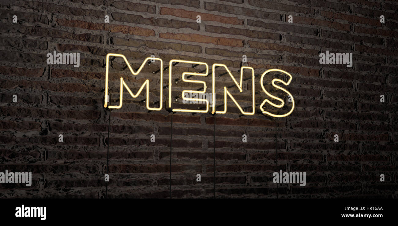 Mens neon sign hi-res stock photography and images - Alamy