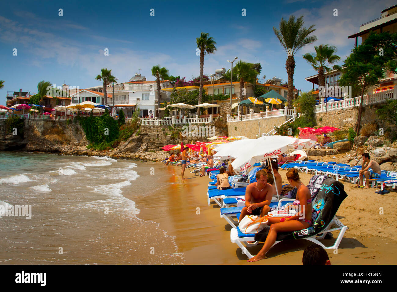 Local beach and tourists Stock Photo - Alamy
