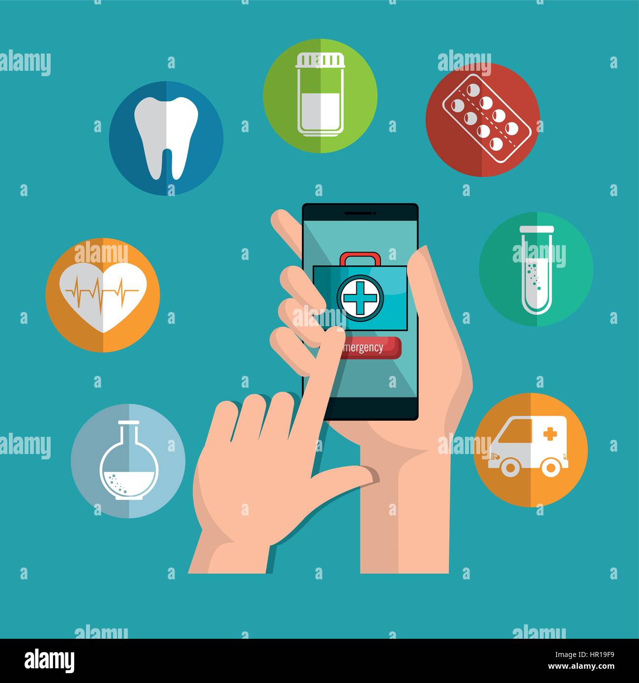 mobile health technology icons Stock Vector Image & Art - Alamy