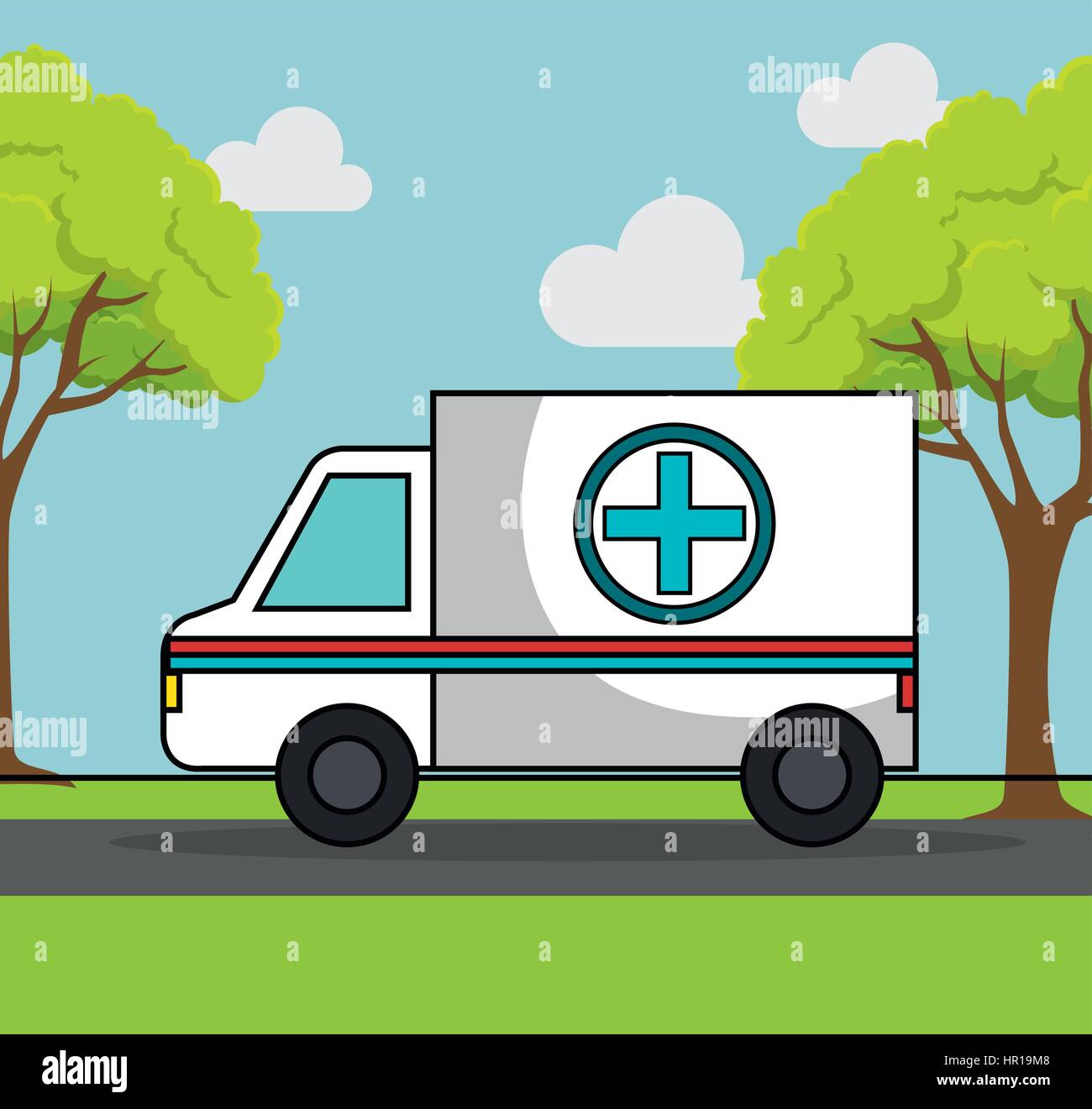 Emergency vehicle icon Stock Vector Images - Alamy