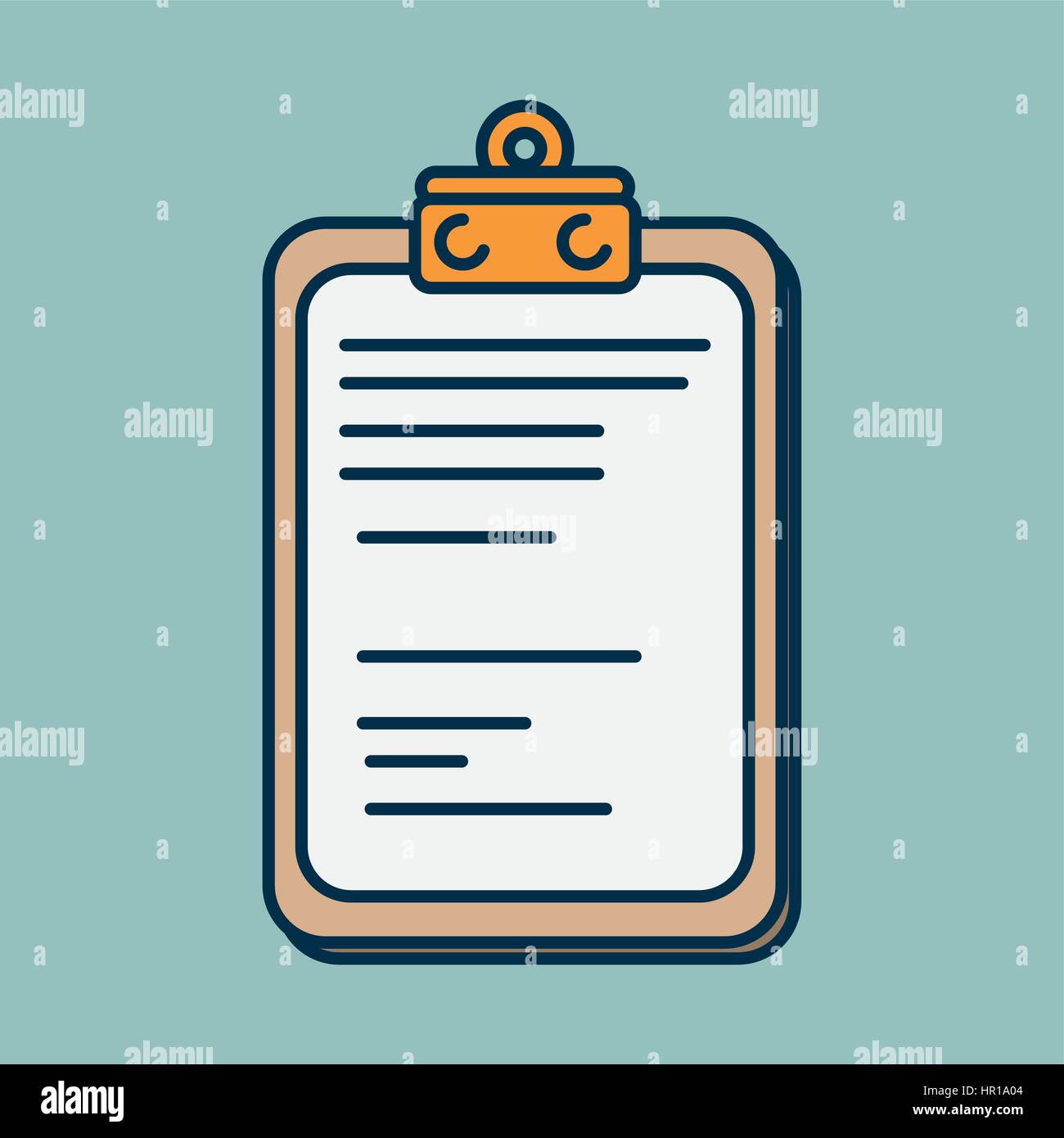clipboard paper handmade drawn Stock Vector Image & Art - Alamy