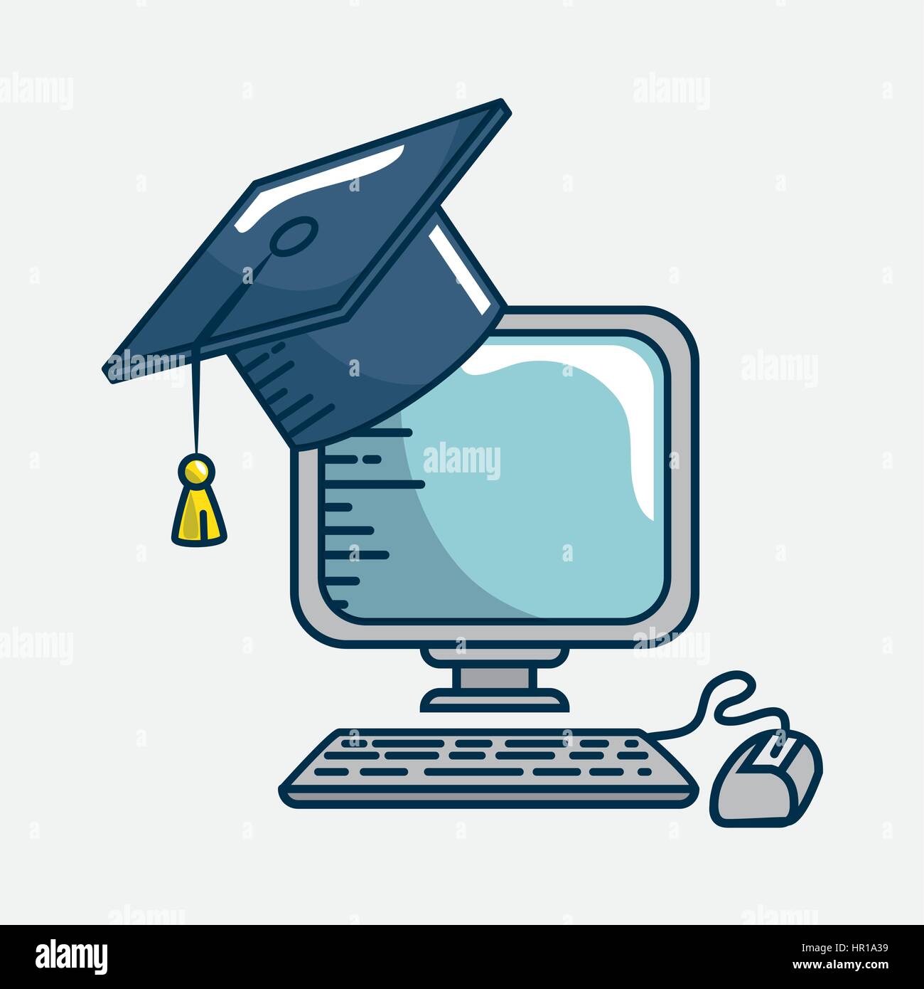 computer desktop handmade drawn Stock Vector Image & Art - Alamy