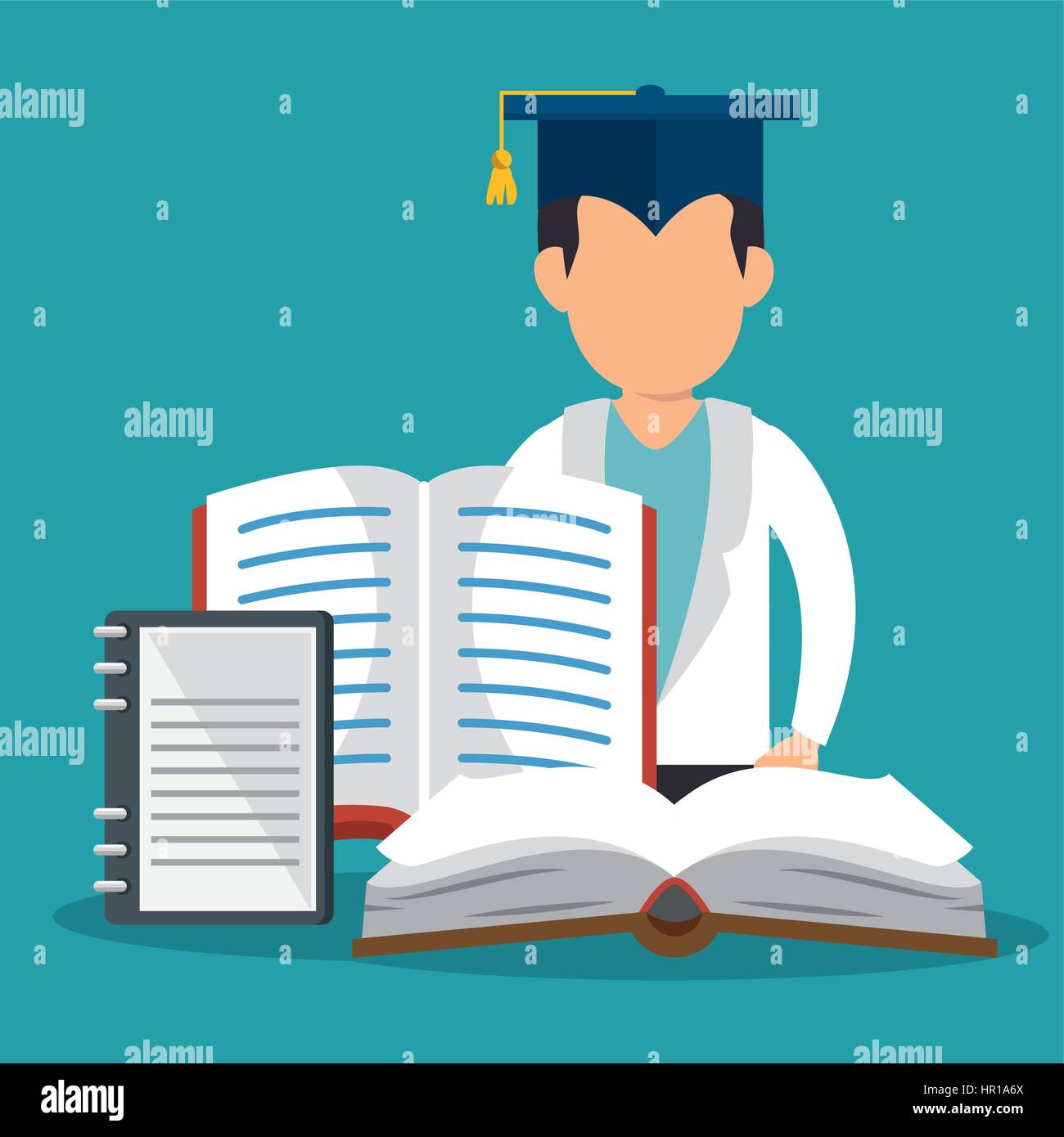 education easy learning flat icons Stock Vector Image & Art - Alamy
