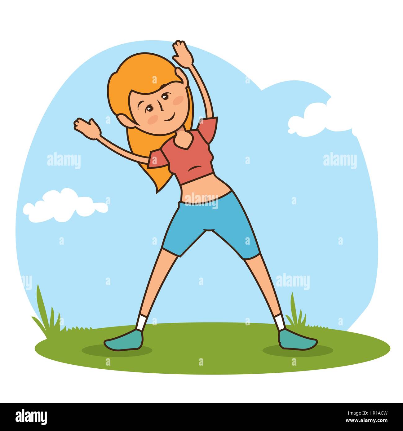 woman character healthy lifestyle Stock Vector Image & Art - Alamy