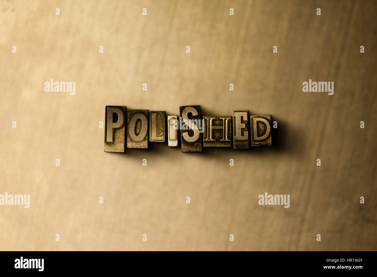 Polished metal words hi-res stock photography and images - Alamy