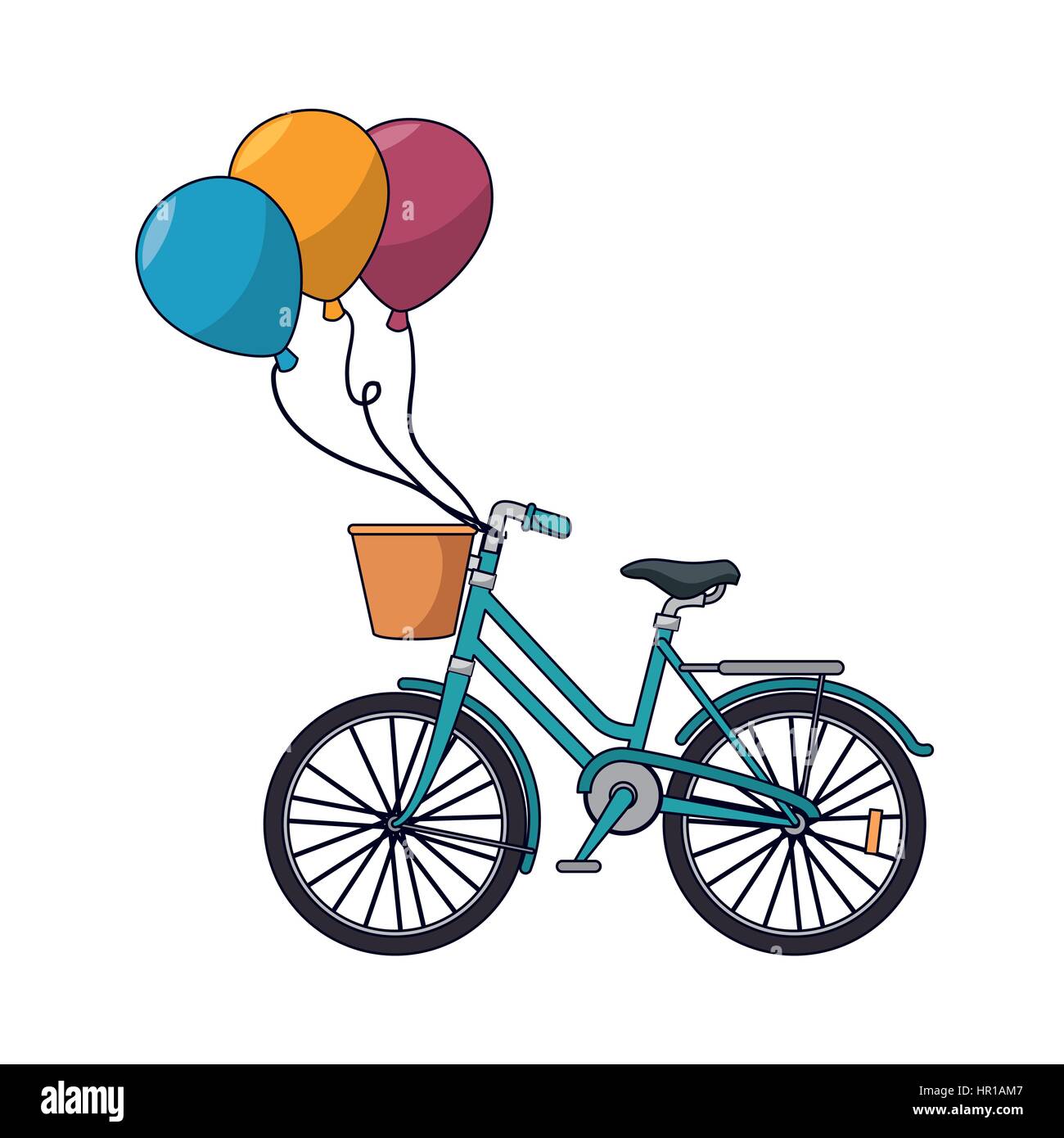 The bicycle party Stock Vector Images - Alamy