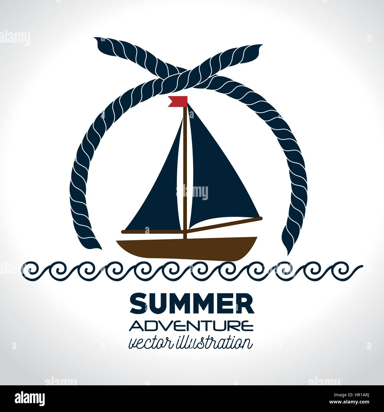 nautical frame with sailboat Stock Vector Image & Art - Alamy