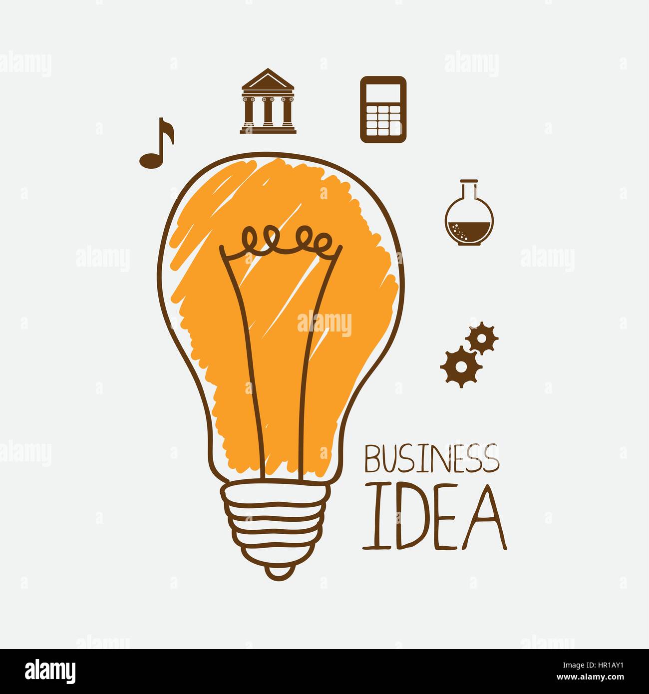 bulb light big idea concept Stock Vector Image & Art - Alamy