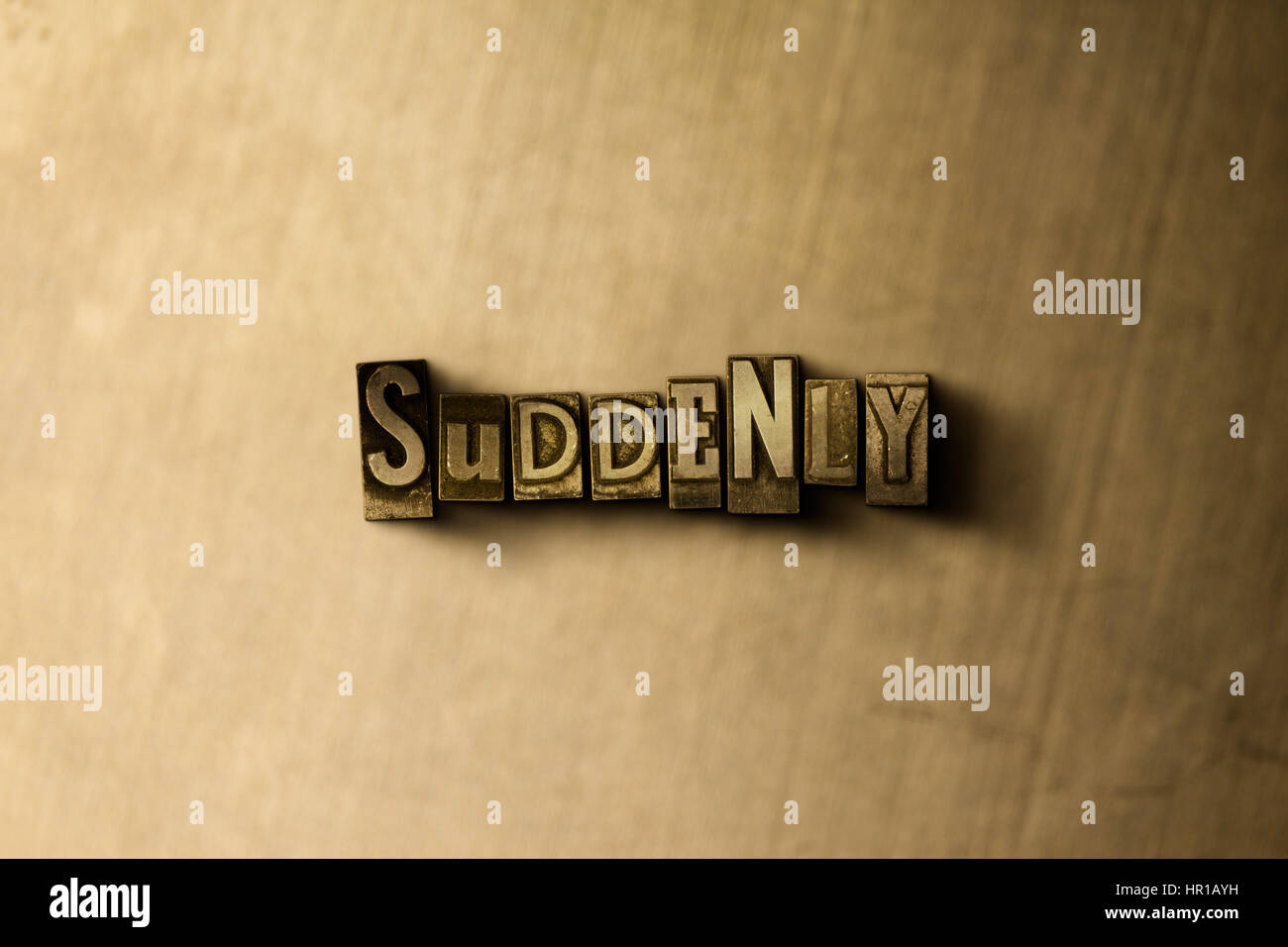 Suddenly word hi-res stock photography and images - Alamy