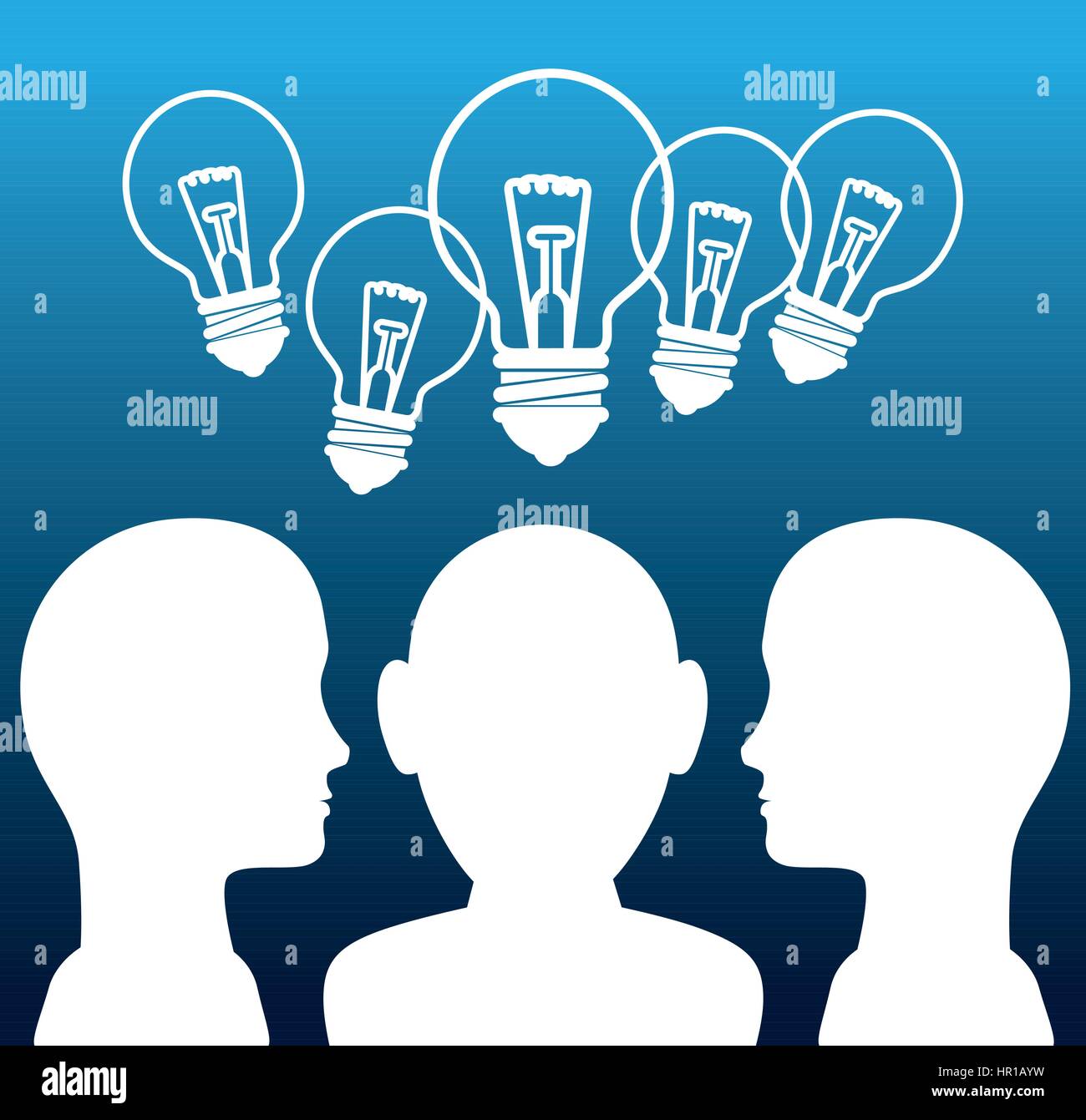 bulb light big idea concept Stock Vector Image & Art - Alamy