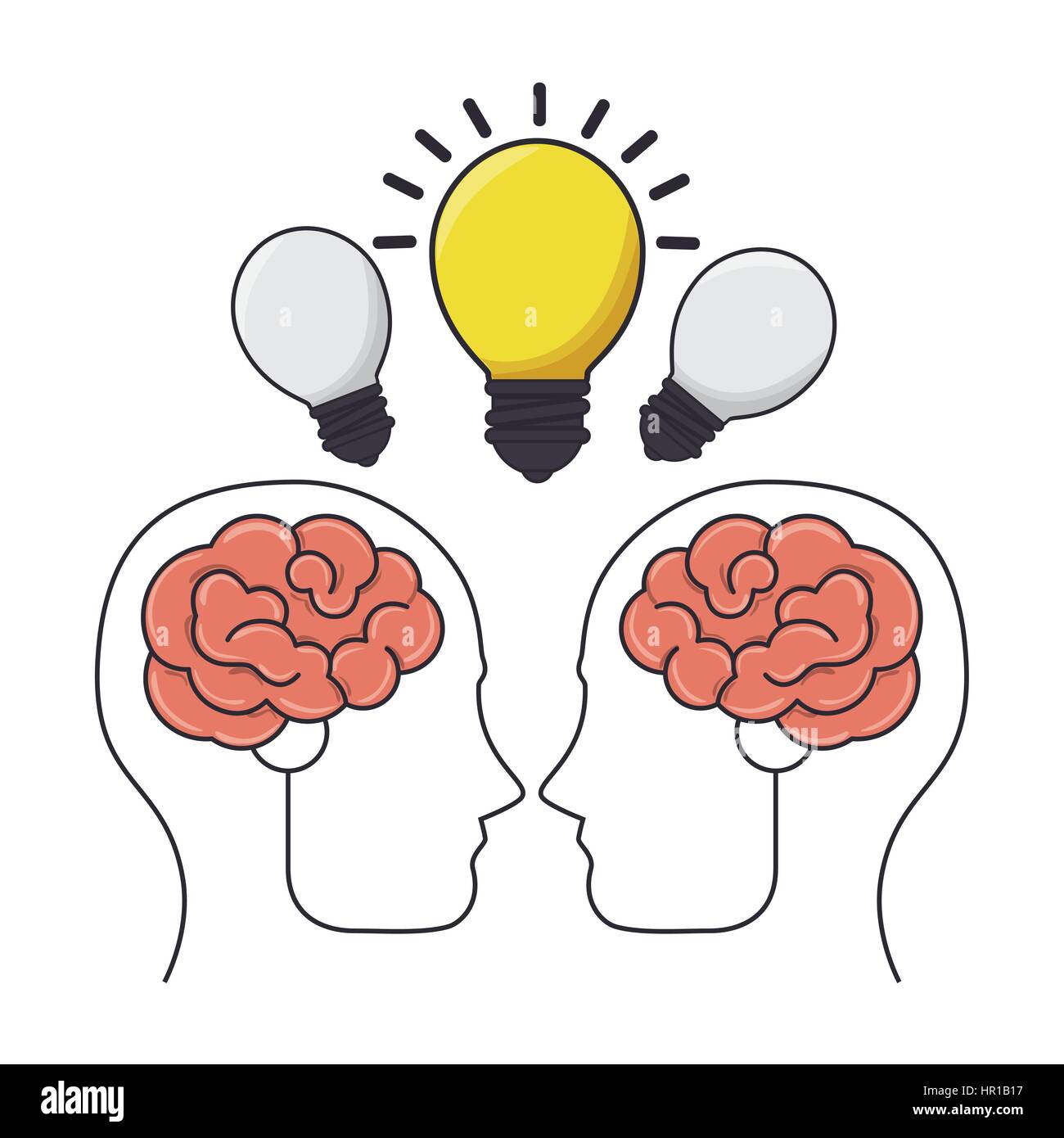 brain storming concept icon Stock Vector Image & Art - Alamy