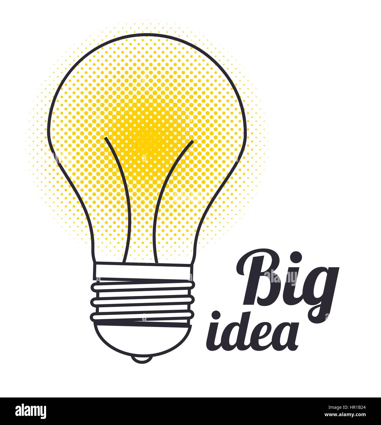 bulb light big idea concept Stock Vector Image & Art - Alamy