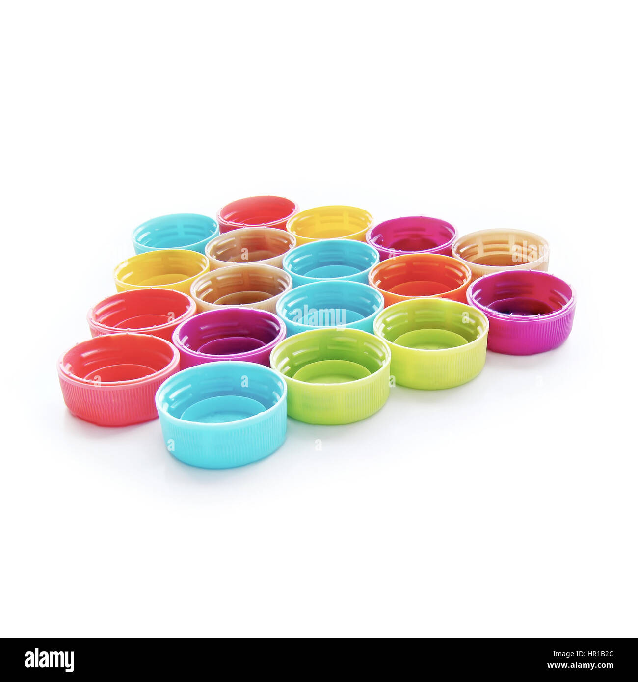 Colorful Bottle Cap Isolated on White Background Stock Photo - Alamy