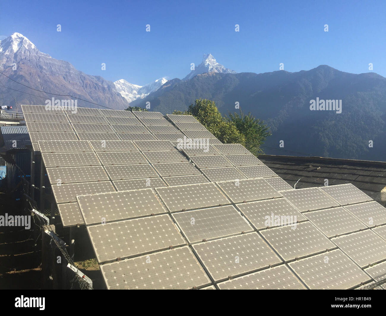 Rural nepal solar hi-res stock photography and images - Alamy