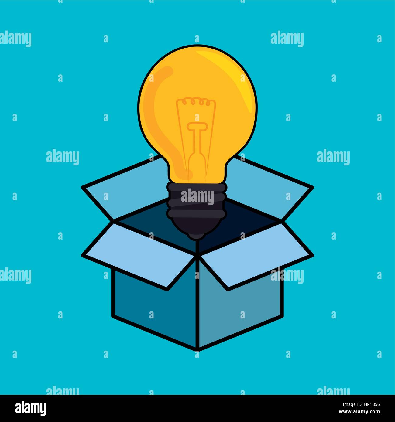 bulb light big idea concept Stock Vector Image & Art - Alamy