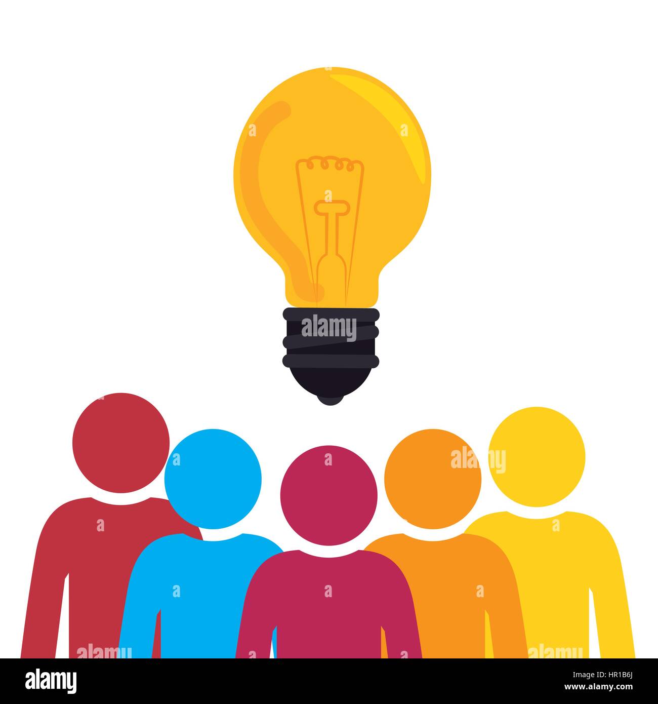 bulb light big idea concept Stock Vector Image & Art - Alamy