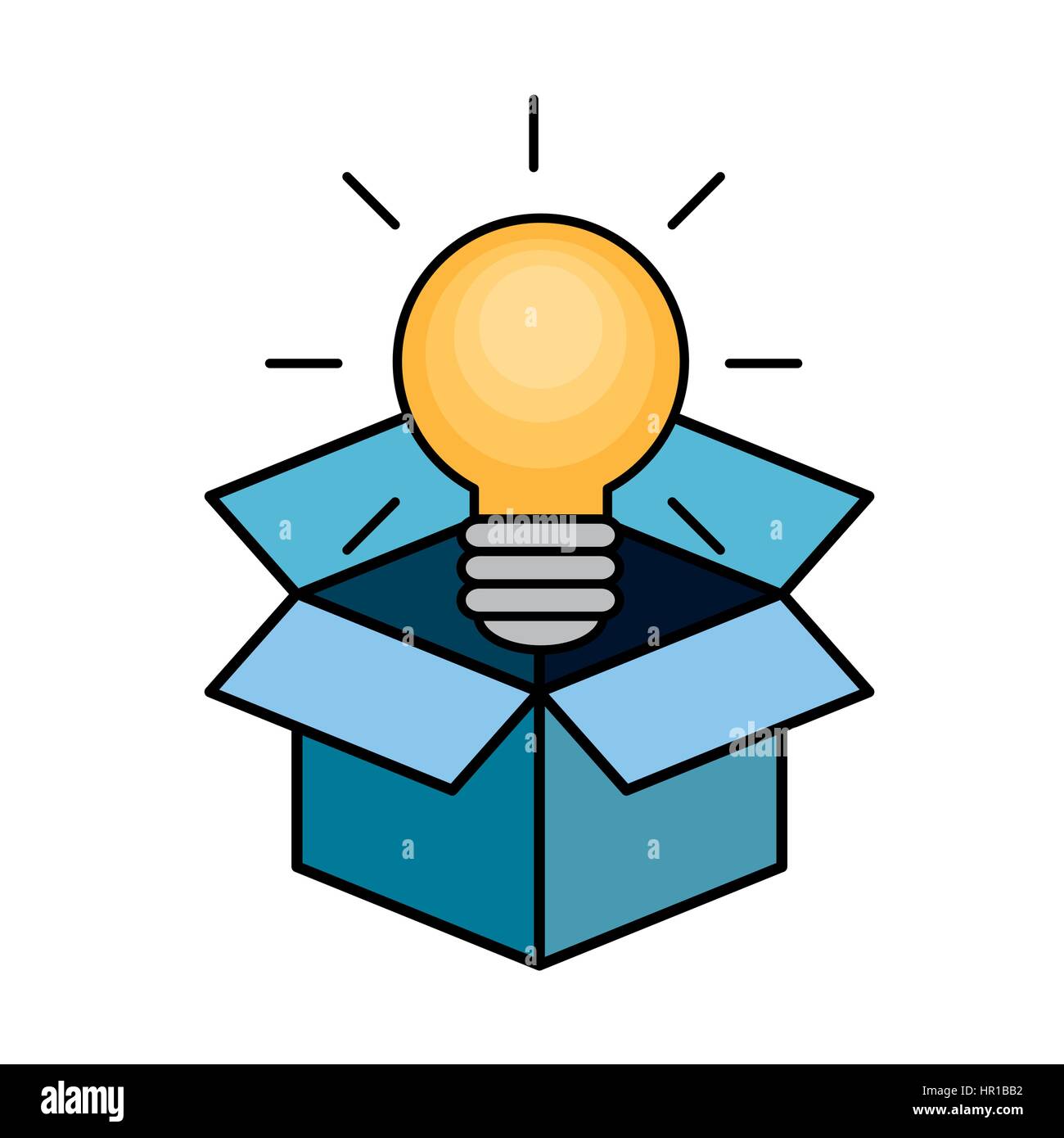 bulb light big idea concept Stock Vector Image & Art - Alamy