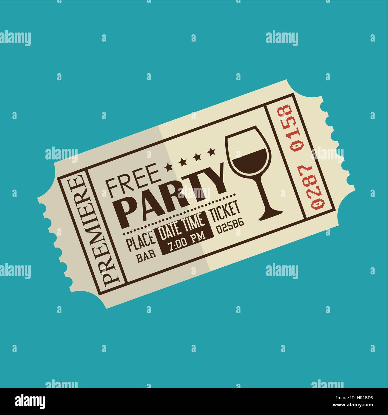 party entrance ticket icon Stock Vector Image & Art - Alamy