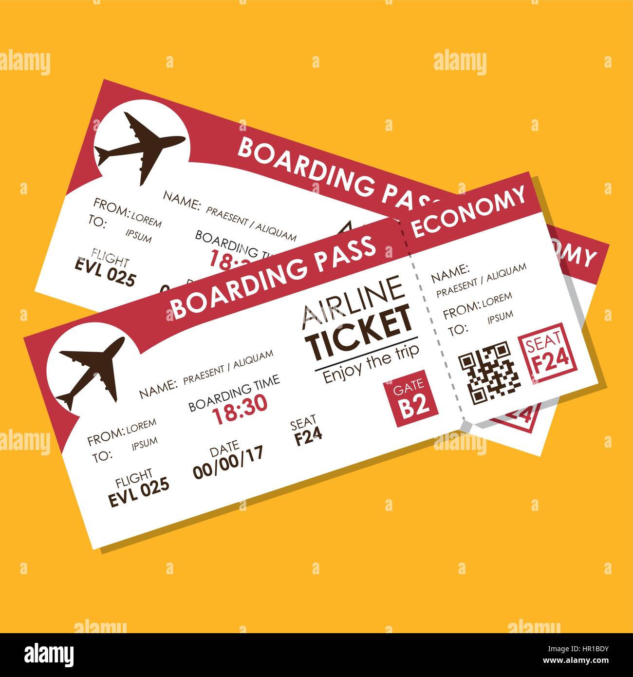 airline ticket flight icon Stock Vector Image & Art - Alamy