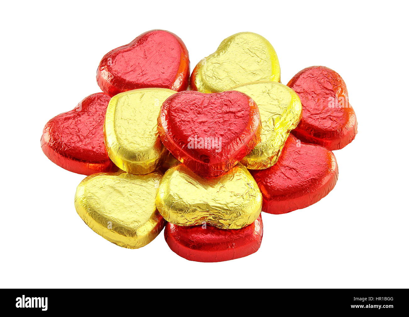 Red and Gold Heart Items Stock Photo - Alamy