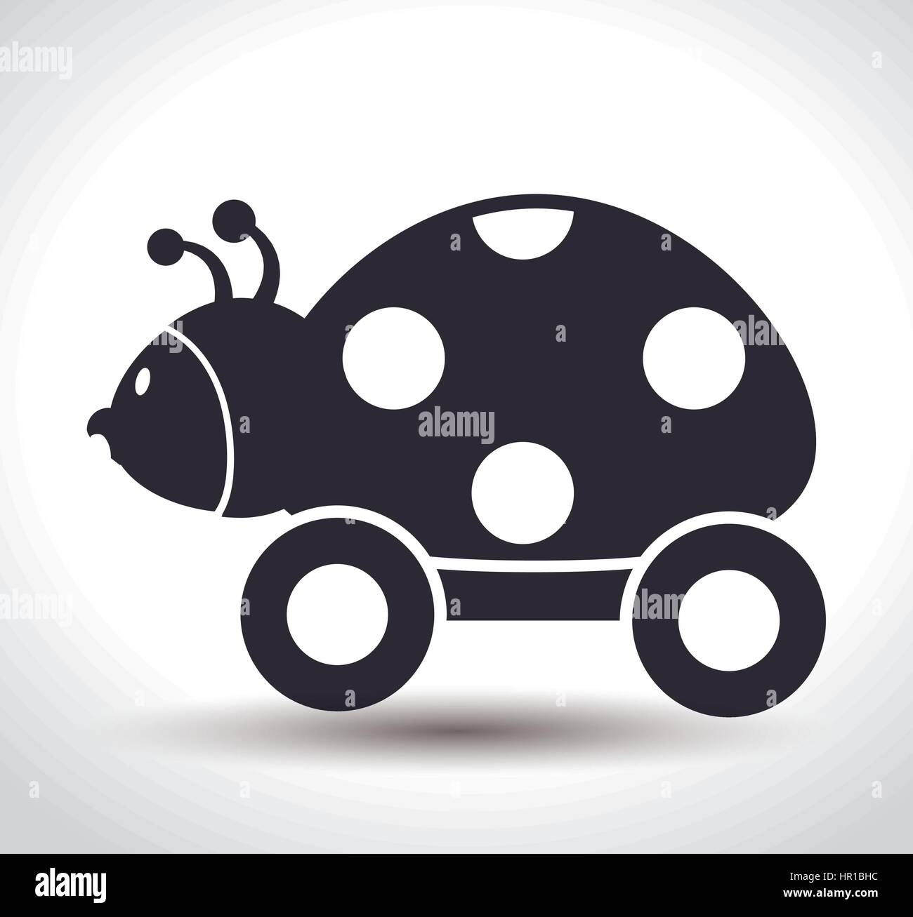 ladybug with wheels baby toy Stock Vector Image & Art - Alamy