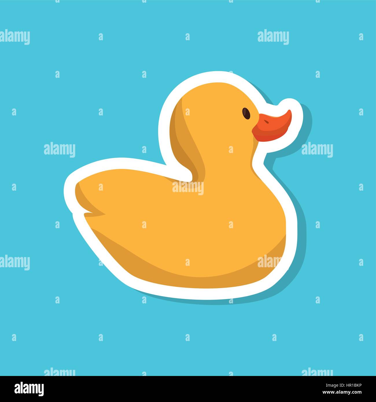 duck plastic toy icon Stock Vector Image & Art - Alamy