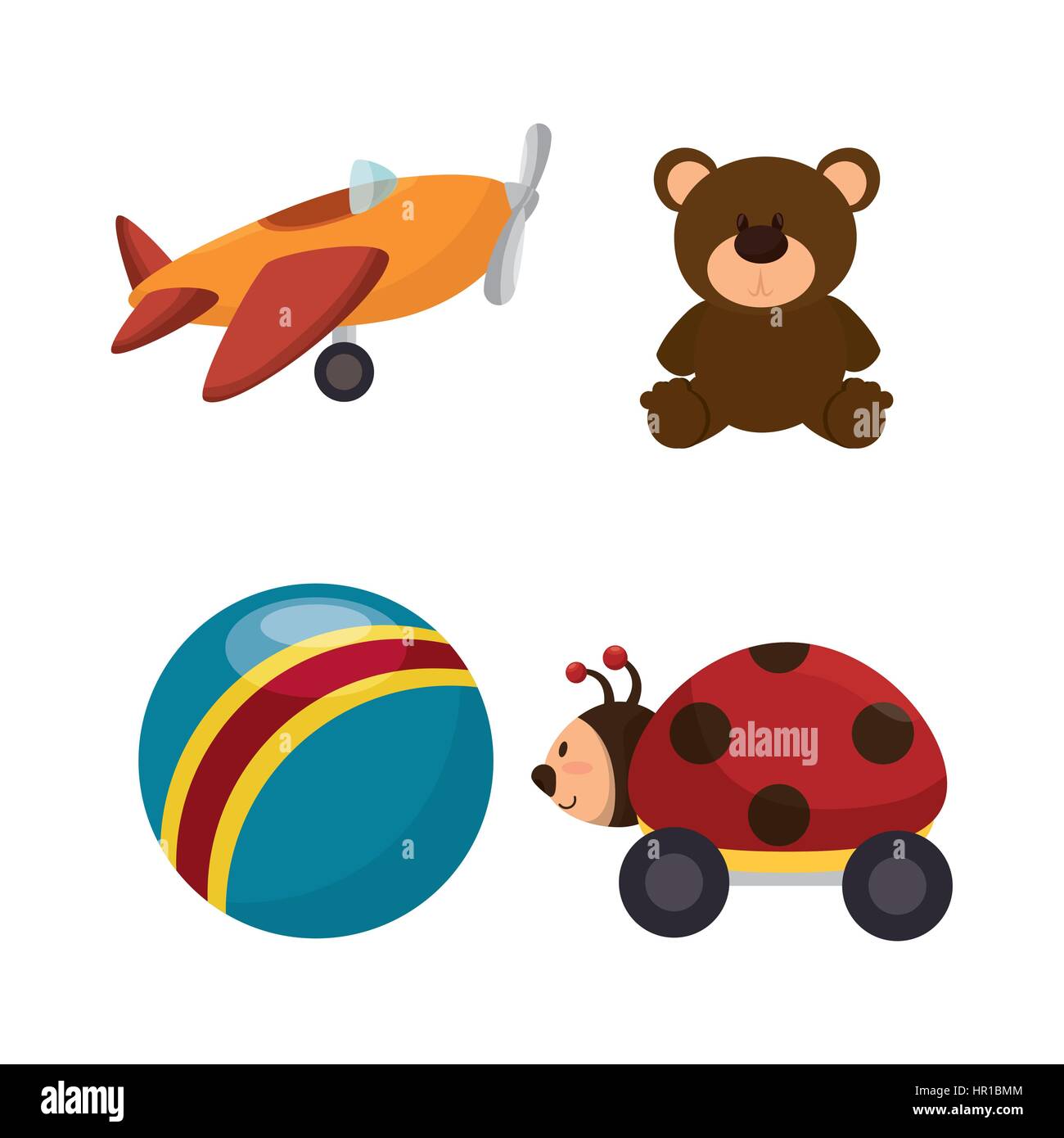 set kids toys icons Stock Vector Image & Art - Alamy