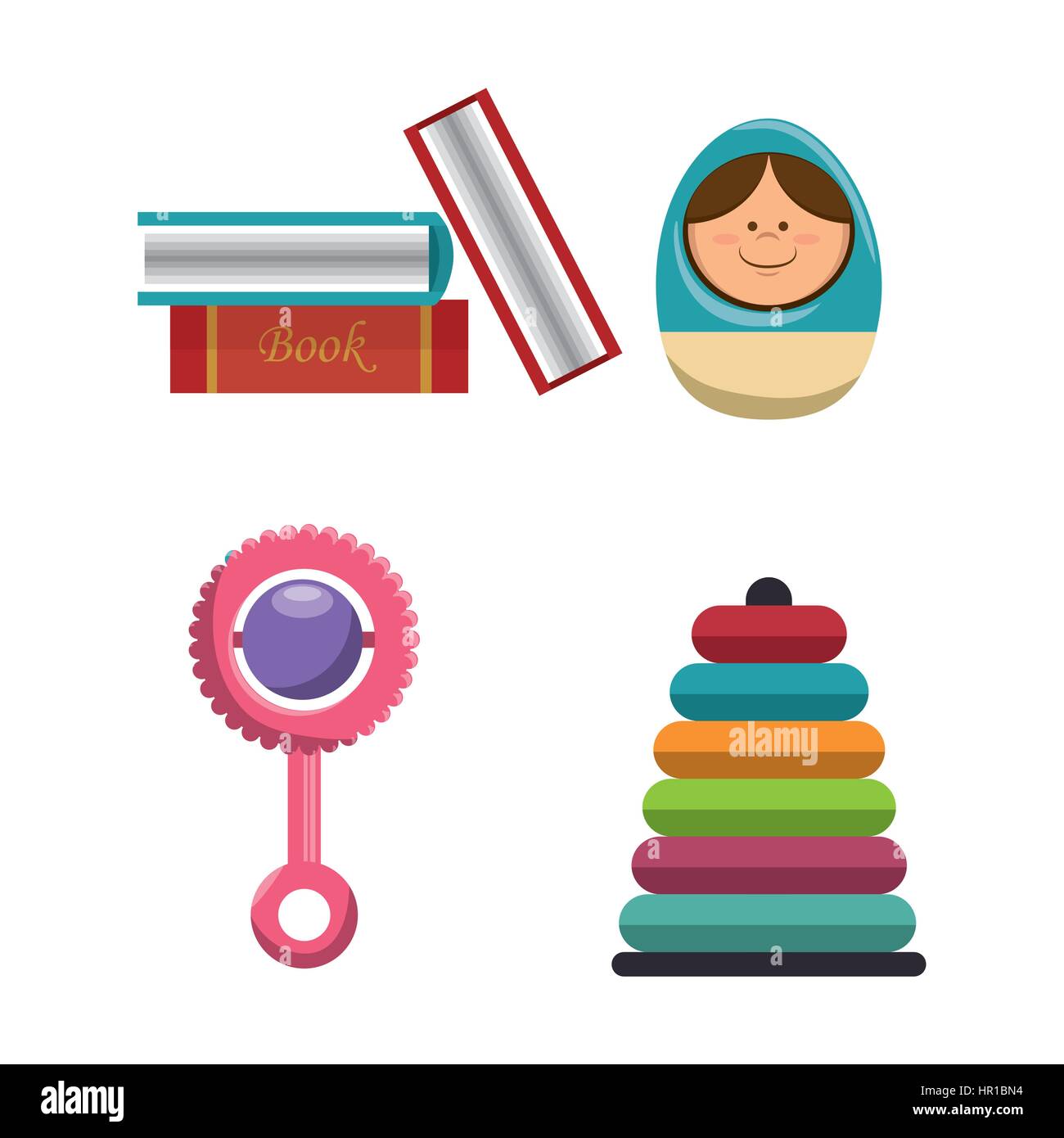 Children books toys Stock Vector Images - Alamy