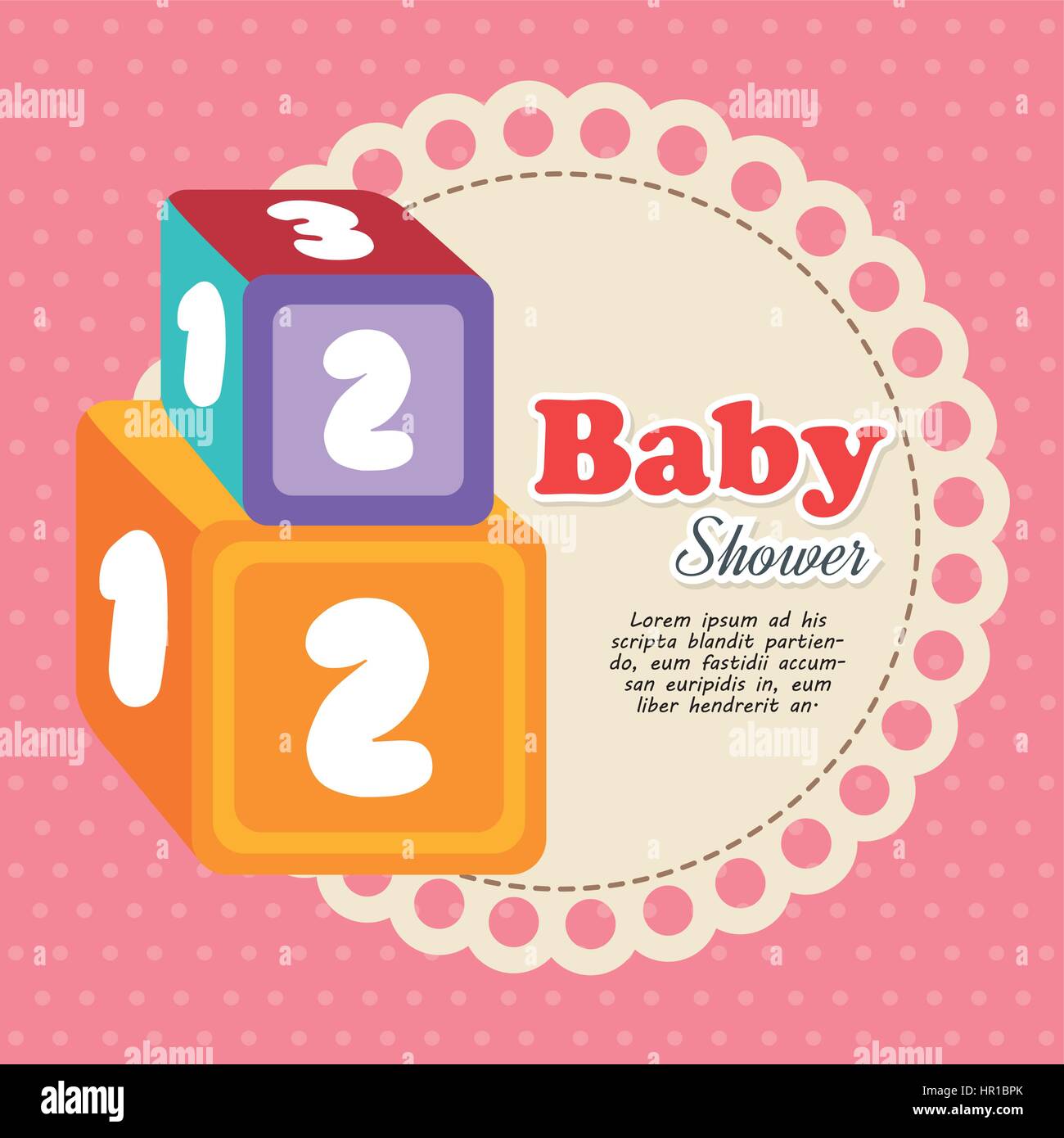 Child blocks numbers Stock Vector Images - Alamy