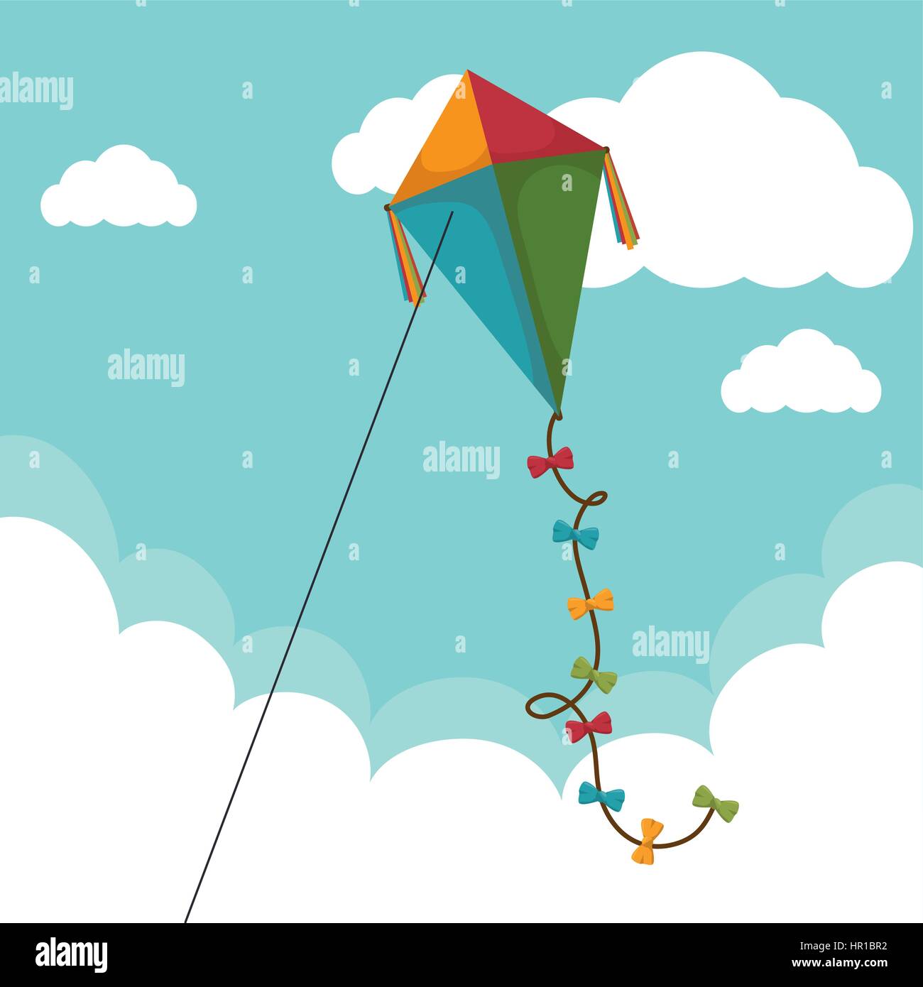 kite flying toy icon Stock Vector Image & Art - Alamy