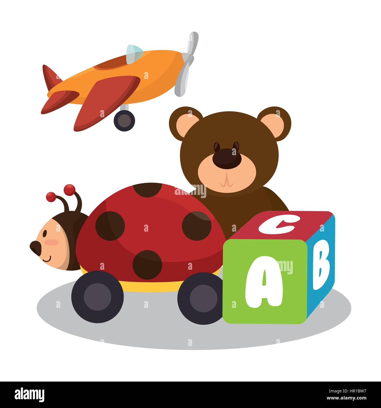 set kids toys icons Stock Vector Image & Art - Alamy