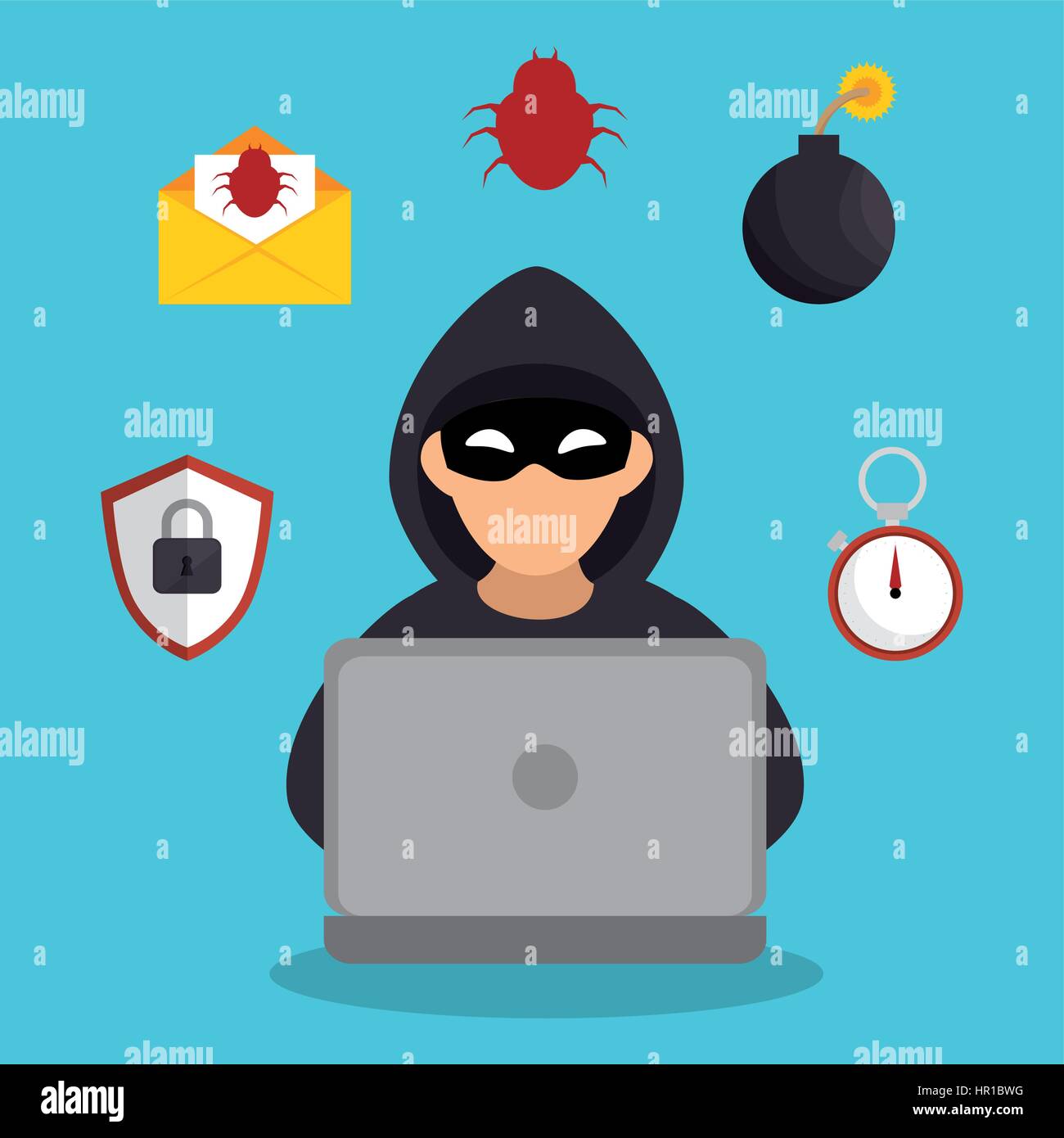 system hacker character icon Stock Vector Image & Art - Alamy