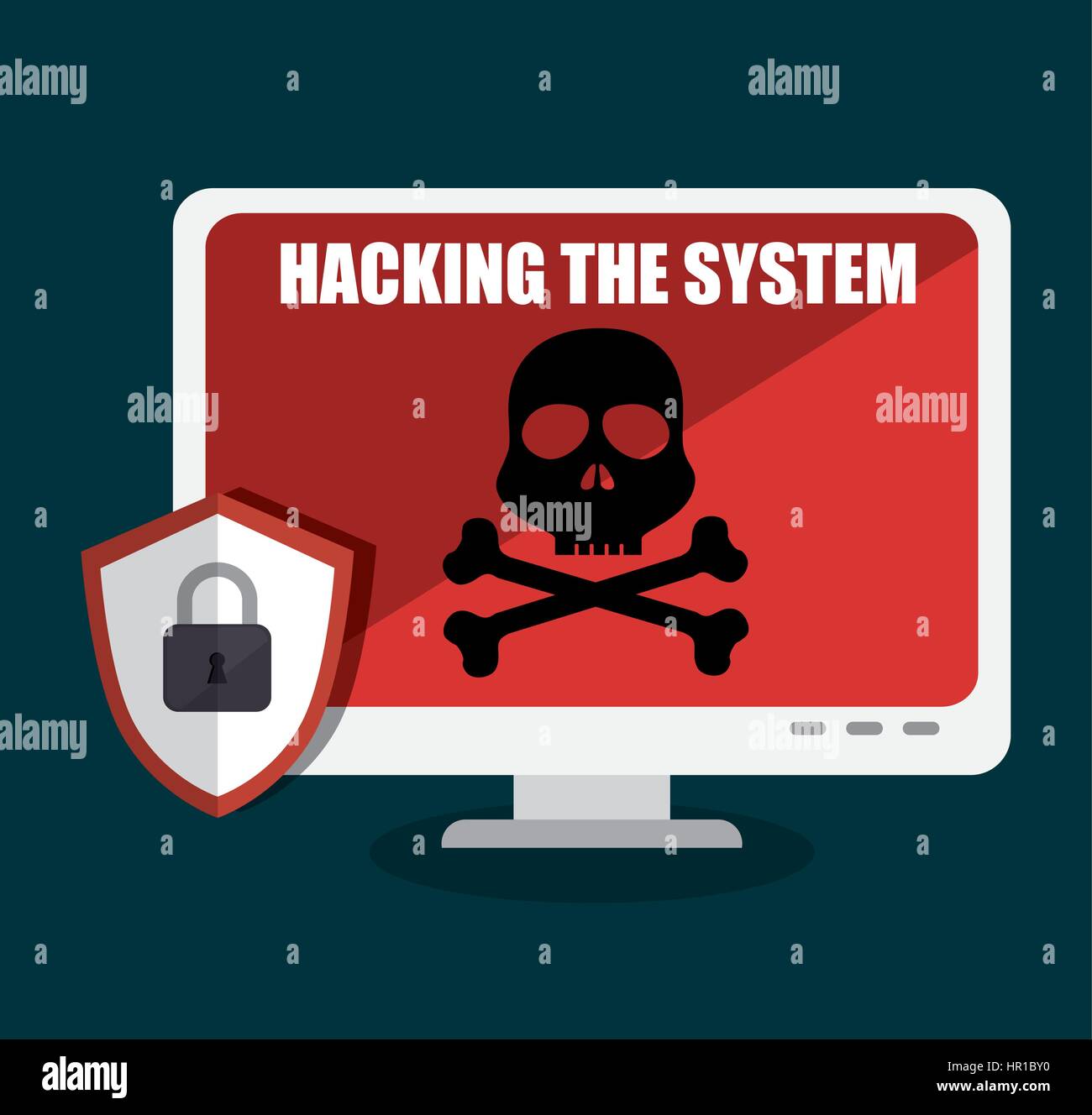 hacking the system concept icons Stock Vector Image & Art - Alamy