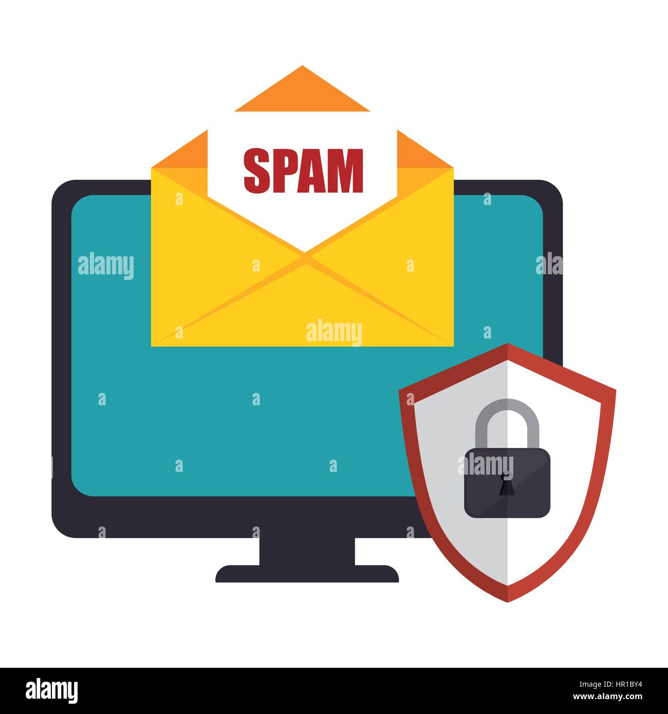 Spamming image Stock Vector Images - Alamy