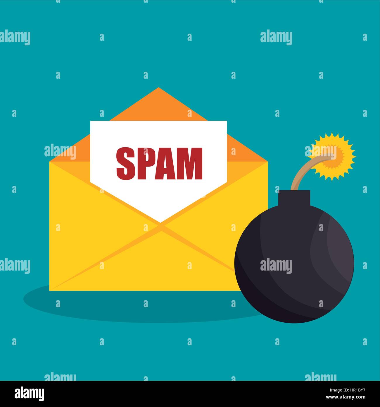 spam electronic mail icon Stock Vector Image & Art - Alamy