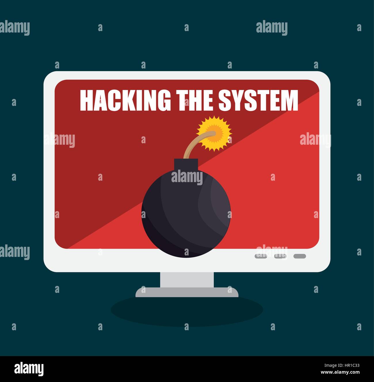 hacking the system concept icons Stock Vector Image & Art - Alamy