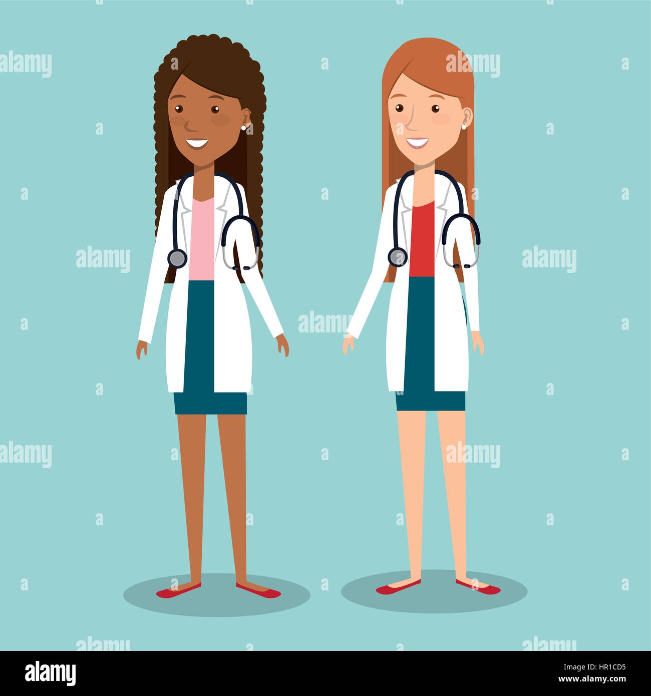 Doctor avatars hospital team hi-res stock photography and images - Alamy
