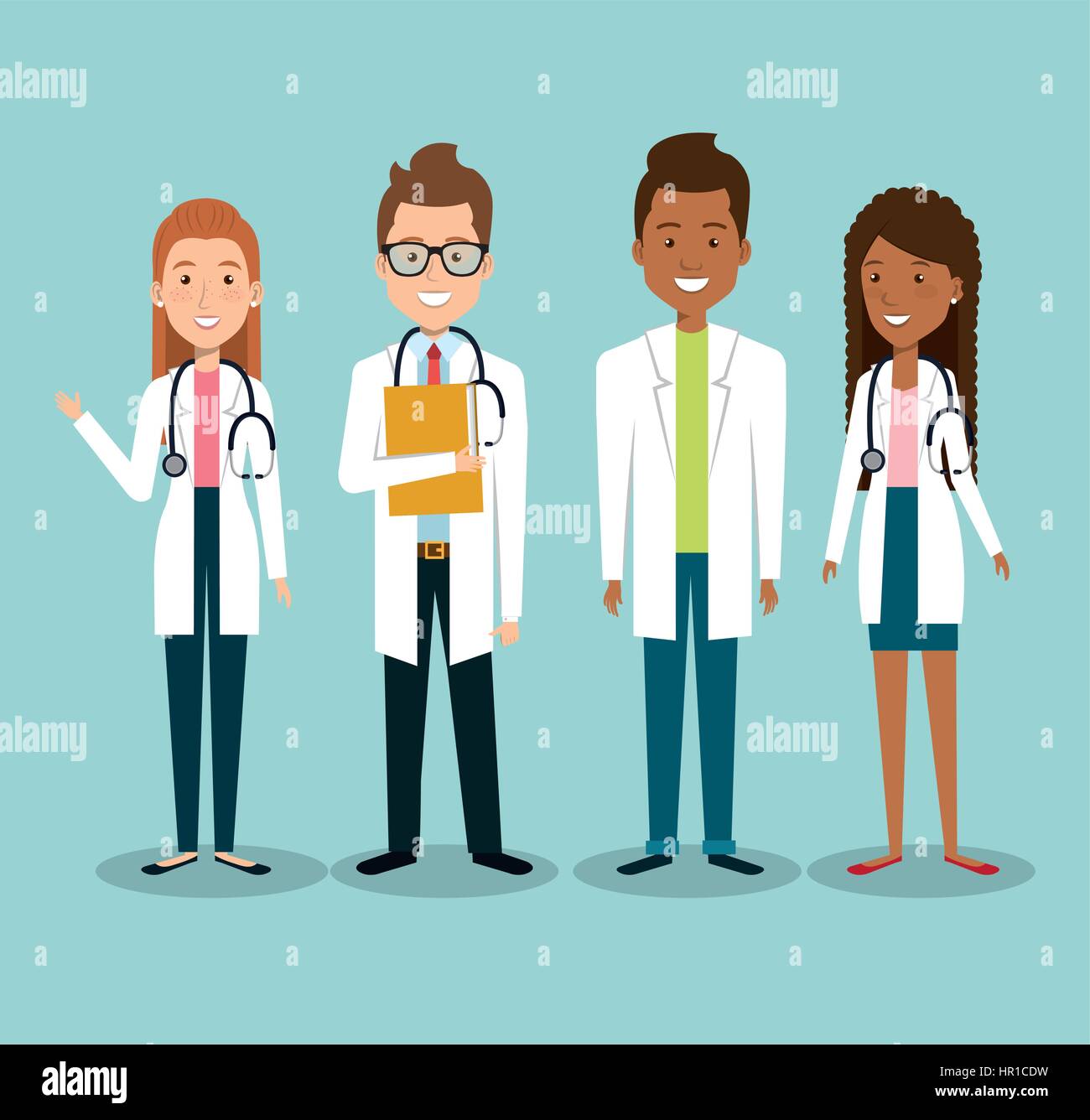 medical staff group avatars Stock Vector Image & Art - Alamy
