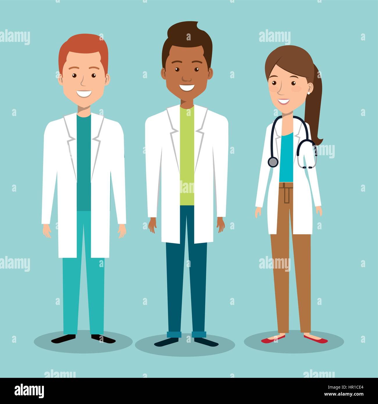 Doctor avatars hospital team hi-res stock photography and images - Alamy