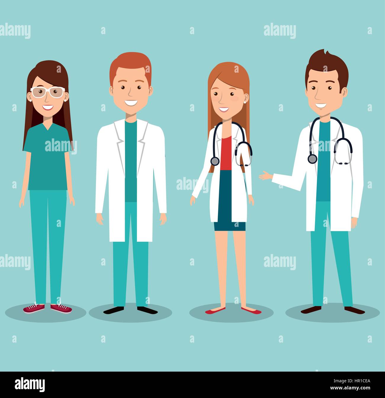 medical staff group avatars Stock Vector Image & Art - Alamy