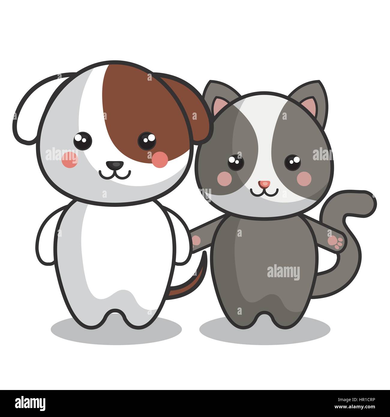 cute animals kawaii style Stock Vector Image & Art - Alamy
