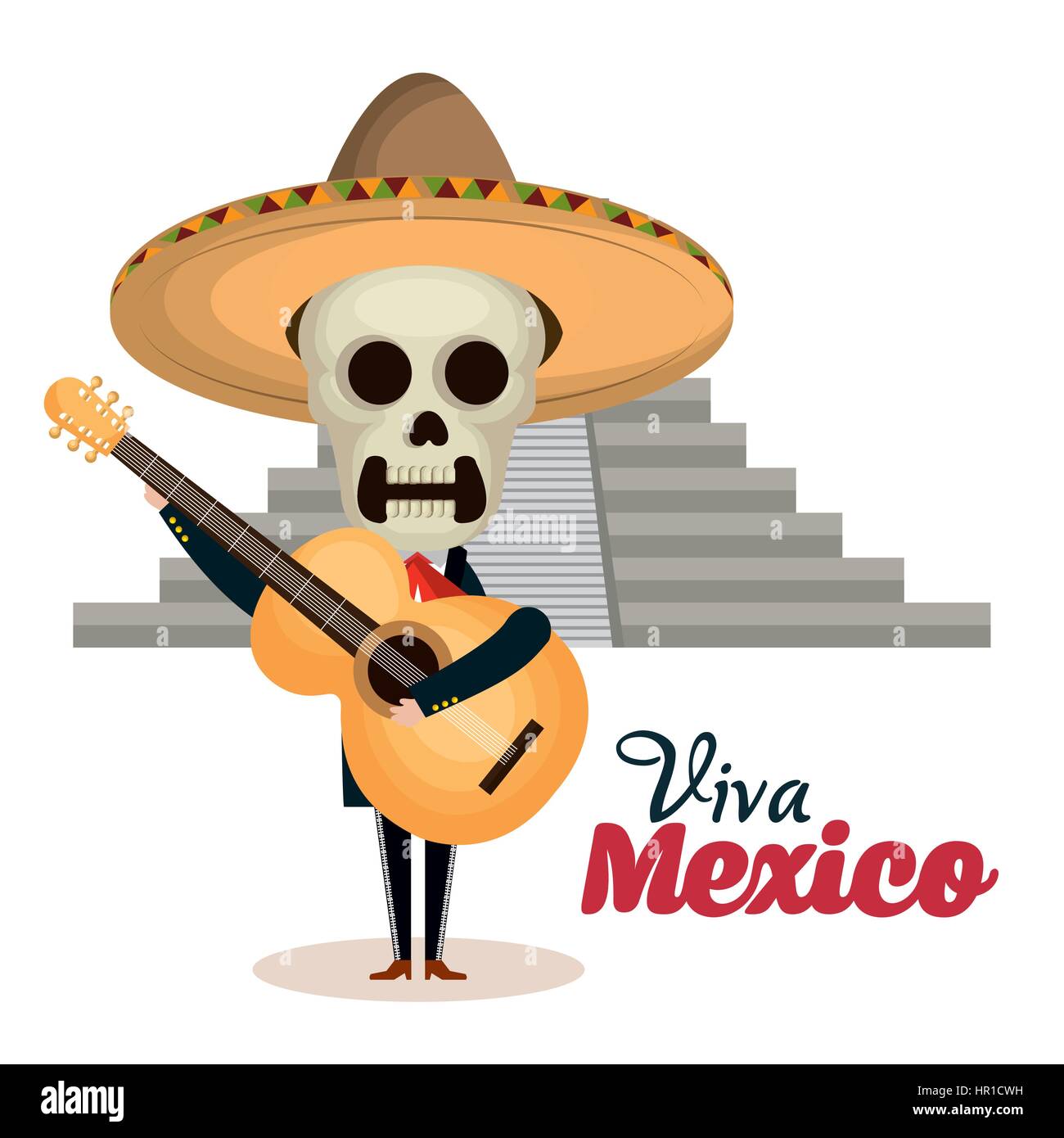 Viva mexico vector poster Cut Out Stock Images & Pictures - Alamy