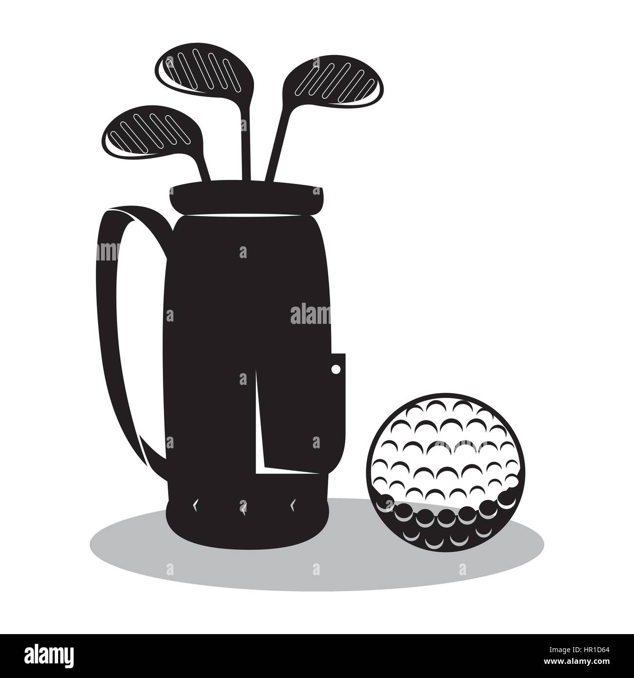 Golf bag template hi-res stock photography and images - Alamy